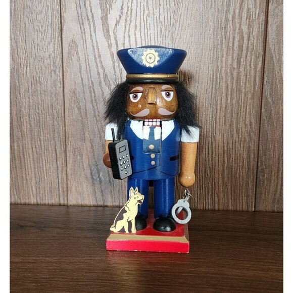 Holiday | Vintage African American Police Officer Nutcracker Christmas ...
